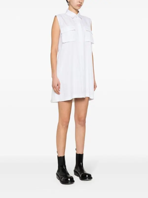 Sacai Pleated Mini Dress