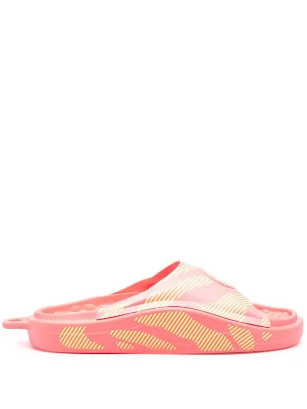 Adidas By Stella McCartney Striped Pool Slides - Pink