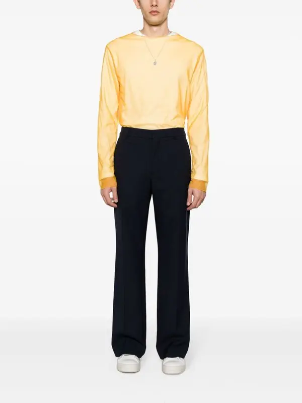 JIL SANDER Layered Cotton T-shirt - Orange