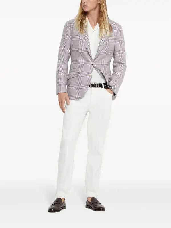 Brunello Cucinelli Puppytooth Single-breasted Blazer