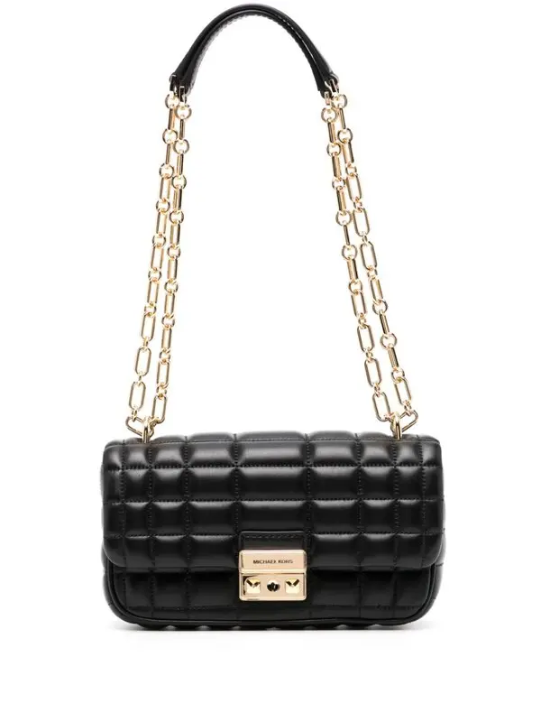 Michael Kors Small Tribeca Quilted Shoulder Bag - Black