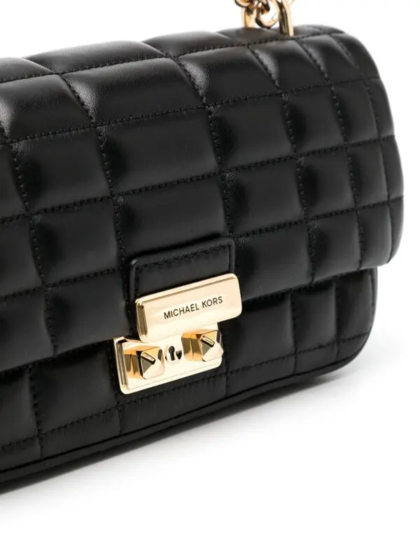 Michael Kors Small Tribeca Quilted Shoulder Bag - Black