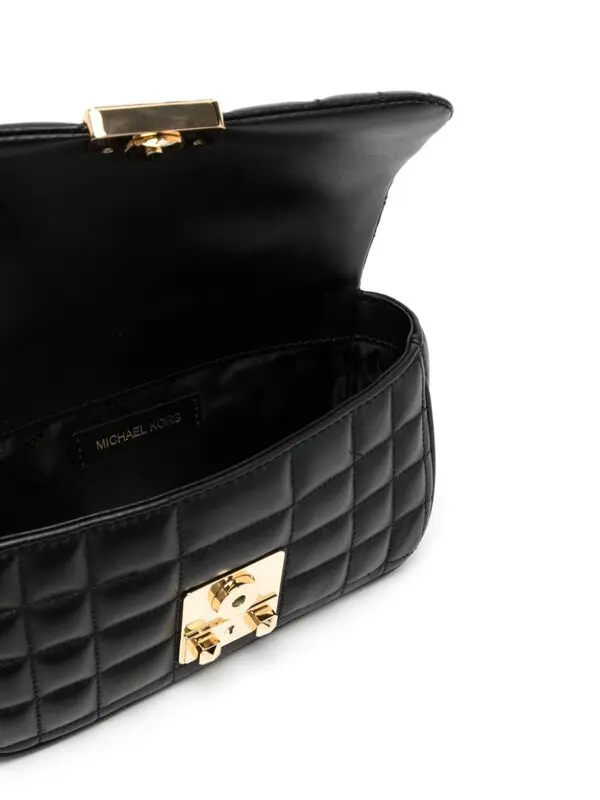 Michael Kors Small Tribeca Quilted Shoulder Bag - Black