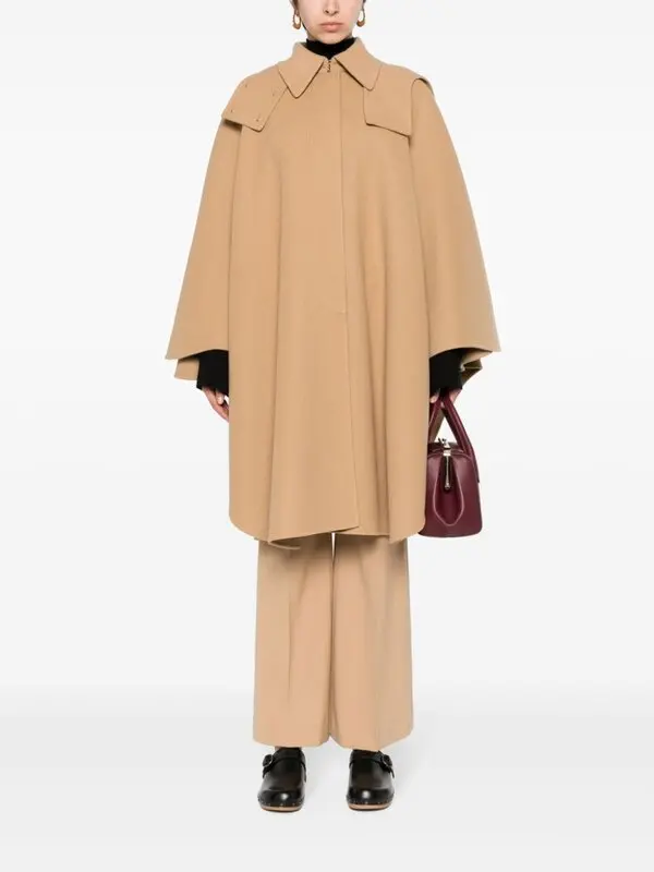 Chloé Wool-cashmere Cape