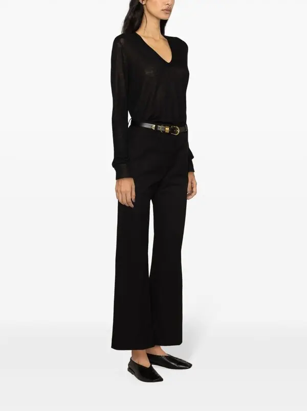 JOSEPH V-neck Cashmere Jumper - Black
