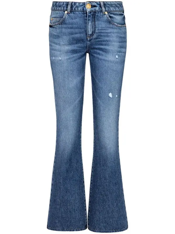 Balmain Mid-rise Flared Jeans - Blue