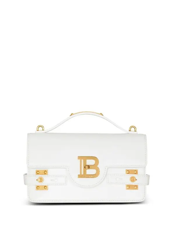 Balmain B-buzz 24 Leather Tote Bag