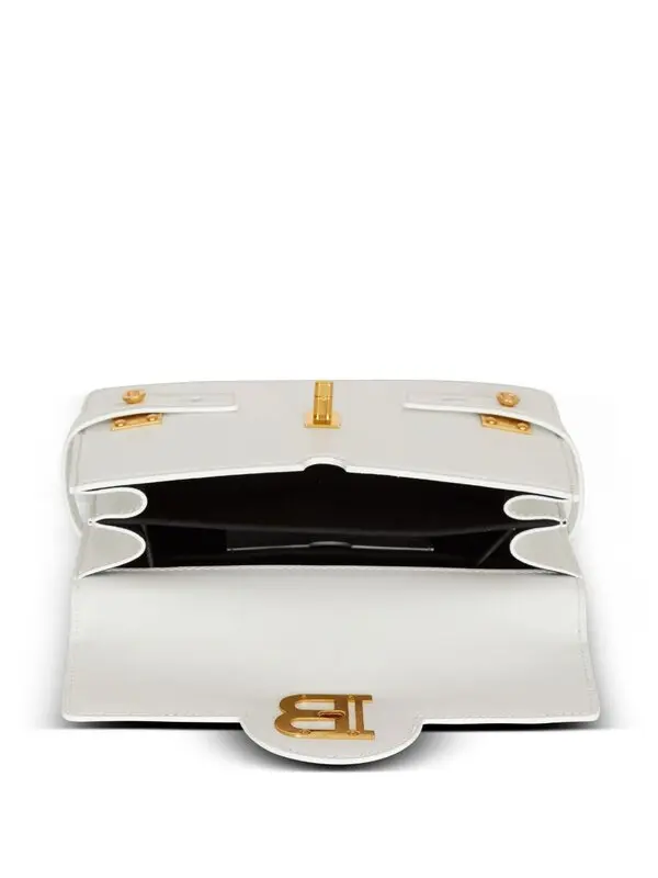 Balmain B-buzz 24 Leather Tote Bag