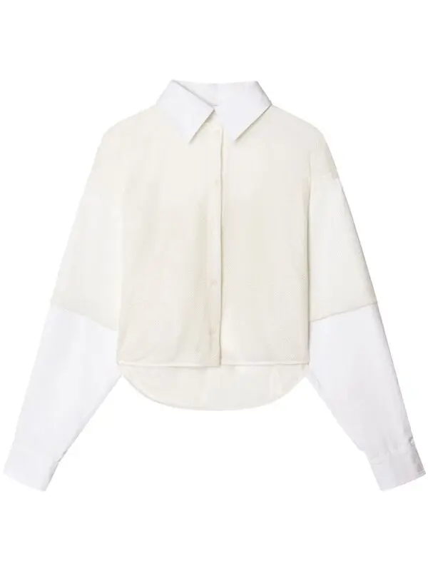 Off-White Baseball Long-sleeve Mesh Shirt
