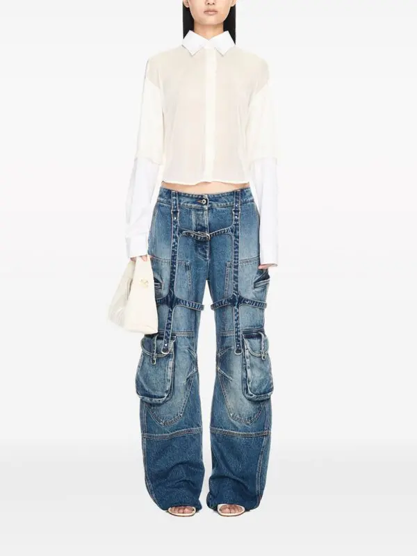 Off-White Baseball Long-sleeve Mesh Shirt