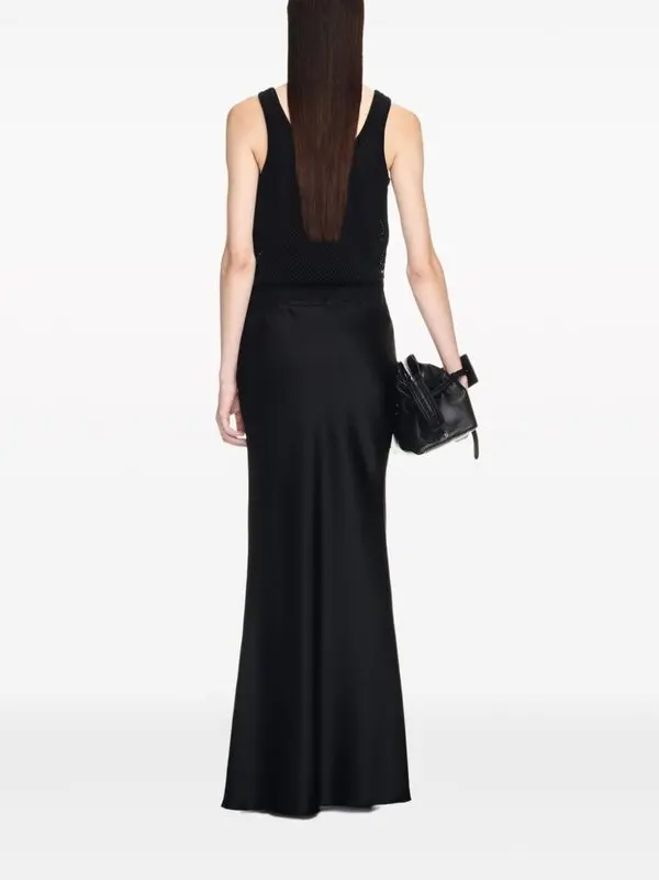 Off-White Lace-panel Maxi Dress