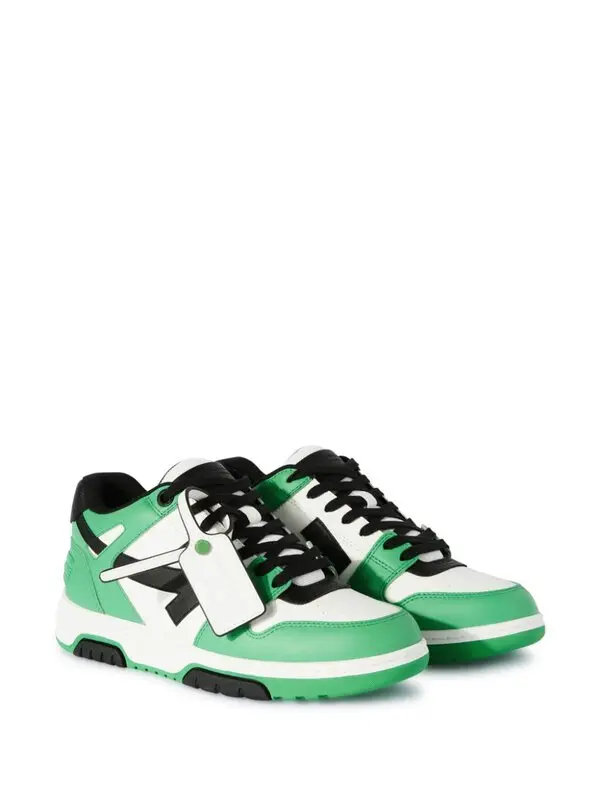 Off-White Out Of Office Leather Sneakers - Green