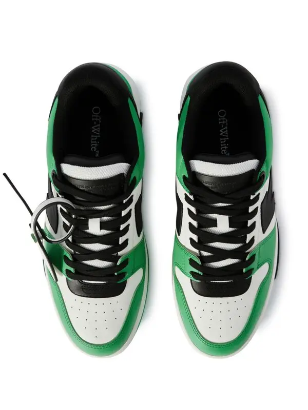 Off-White Out Of Office Leather Sneakers - Green