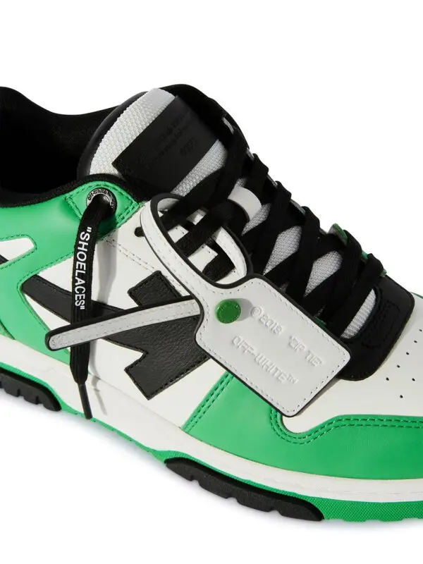 Off-White Out Of Office Leather Sneakers - Green