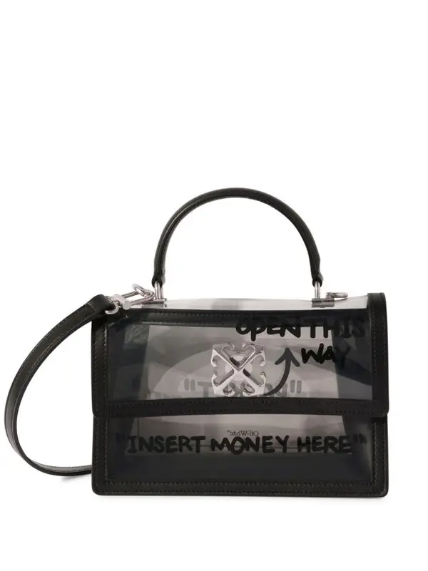 Off-White Jitney 1.4 Transparent-design Tote Bag