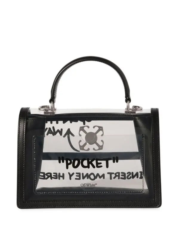 Off-White Jitney 1.4 Transparent-design Tote Bag
