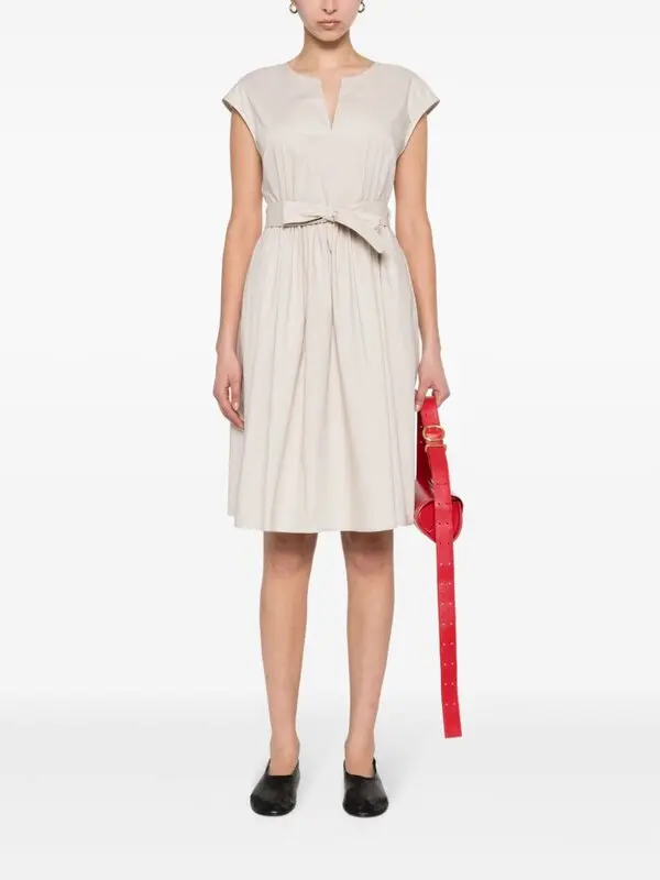 Woolrich Ruched Poplin Dress
