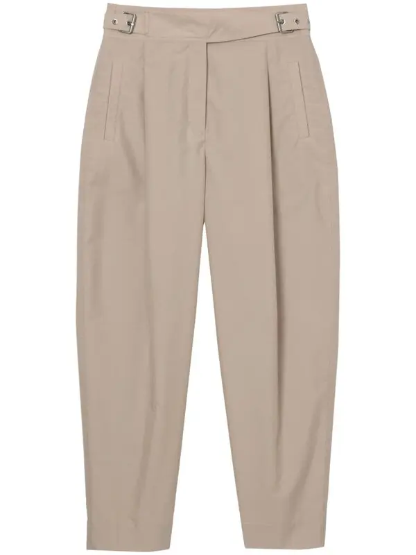 3.1 Phillip Lim Buckled Tapered Trousers - Neutrals