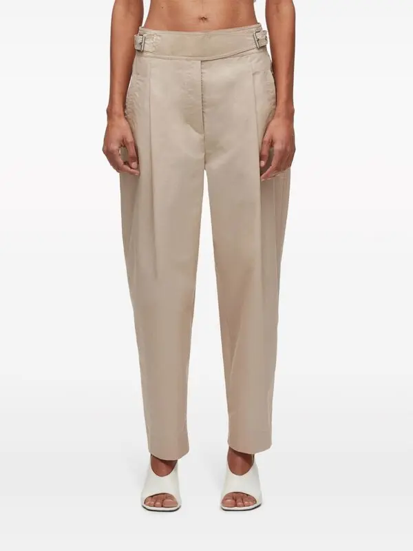 3.1 Phillip Lim Buckled Tapered Trousers - Neutrals