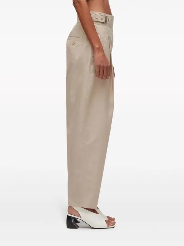 3.1 Phillip Lim Buckled Tapered Trousers - Neutrals