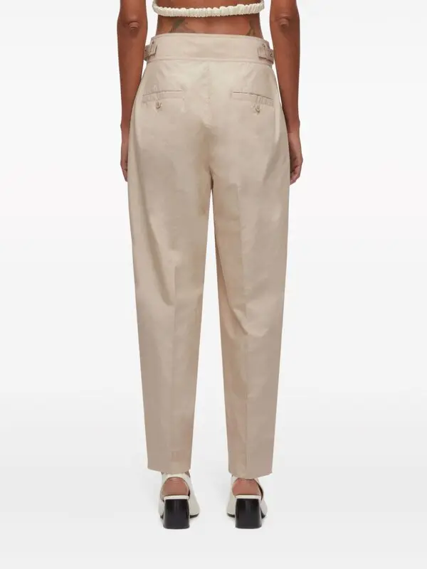 3.1 Phillip Lim Buckled Tapered Trousers - Neutrals