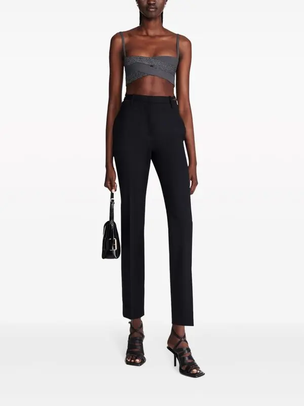 DION LEE Reflective Interlocking-weave Bralette