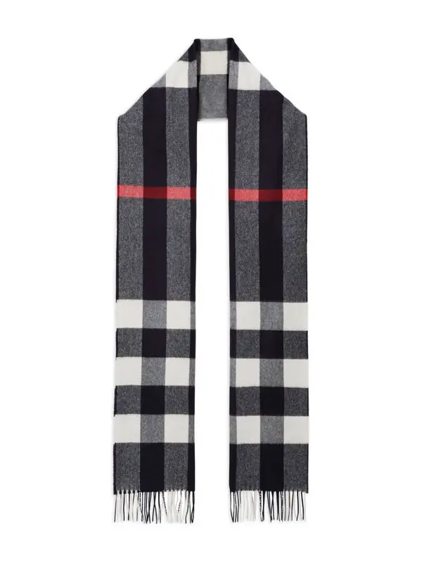 Burberry Checked Cashmere Scarf