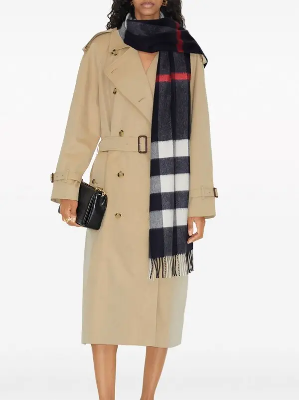 Burberry Checked Cashmere Scarf