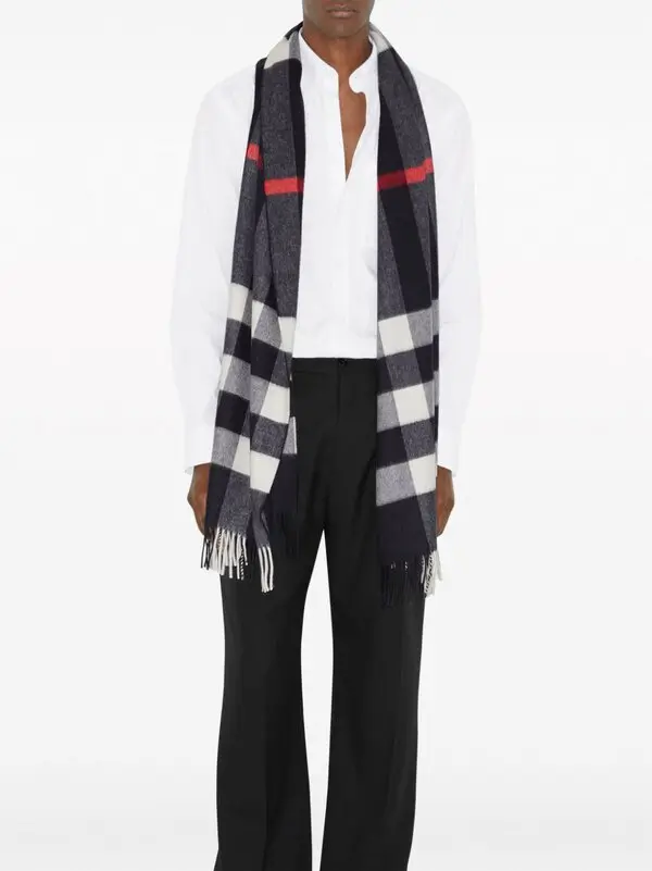 Burberry Checked Cashmere Scarf
