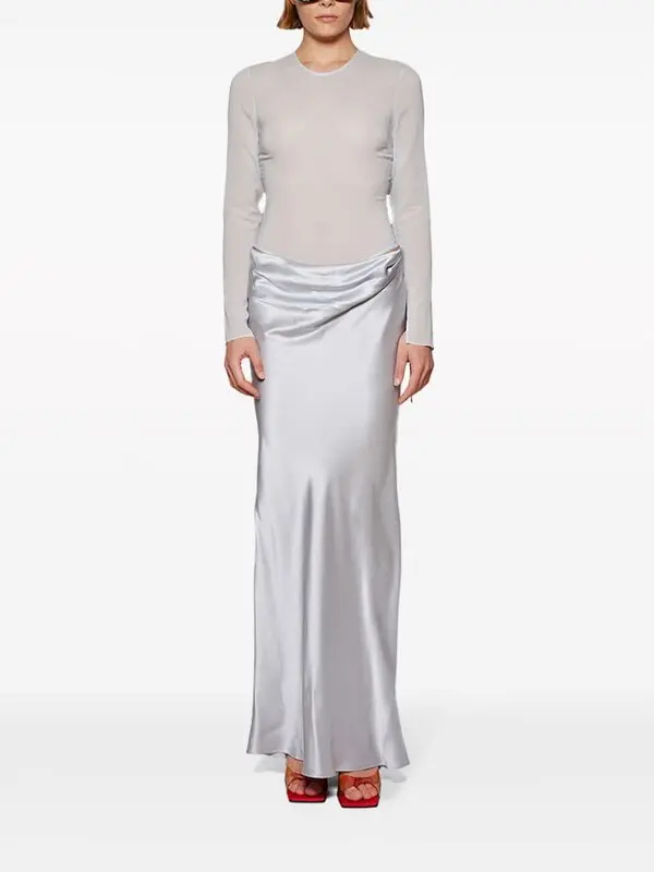 Christopher Esber Semi-sheer Draped Maxi Dress