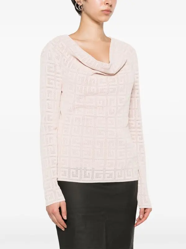 Givenchy 4g-jacquard V-neck Top