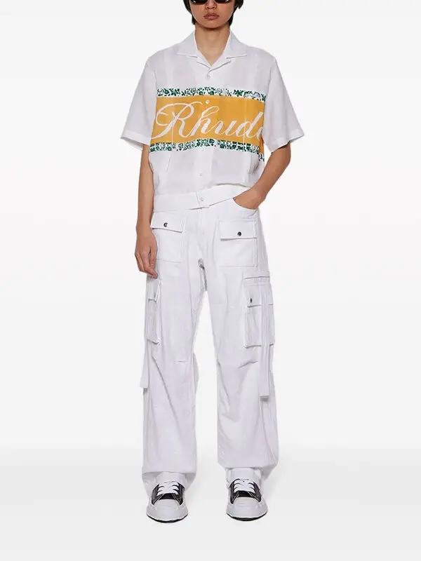 Rhude Amaro Linen Cargo Trousers