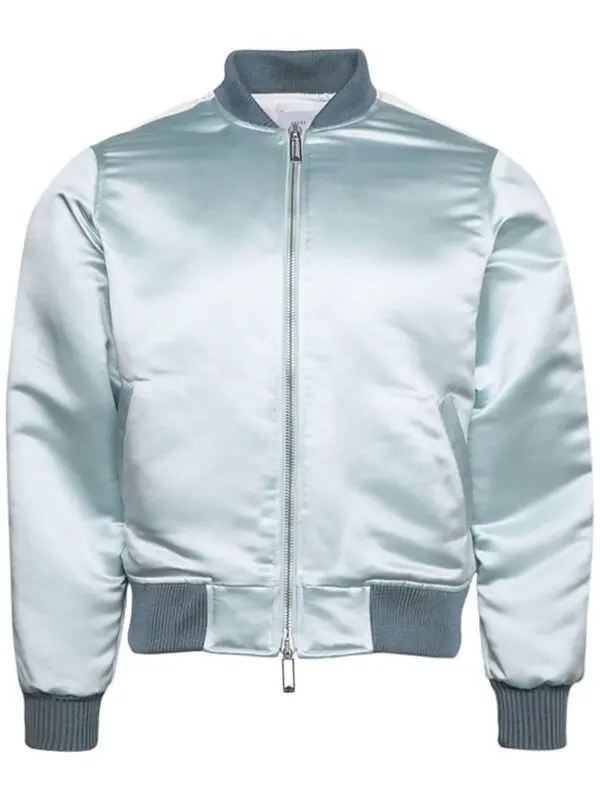 Rhude Logo-appliqué Satin Bomber Jacket