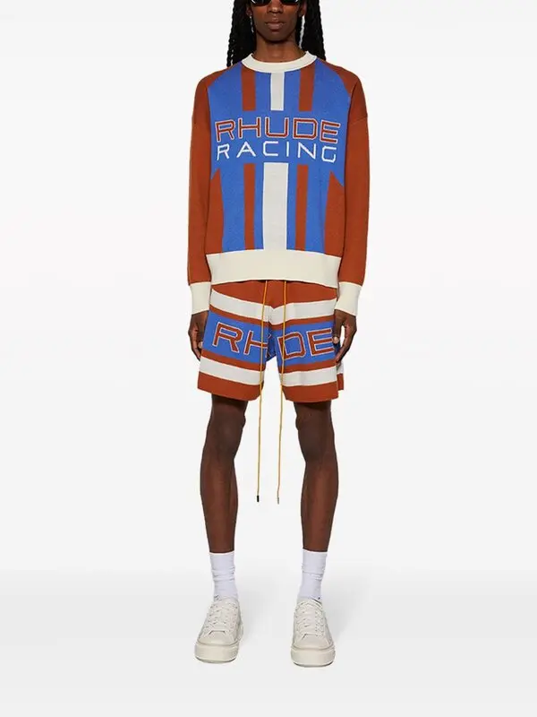 Rhude Panelled Knit Shorts