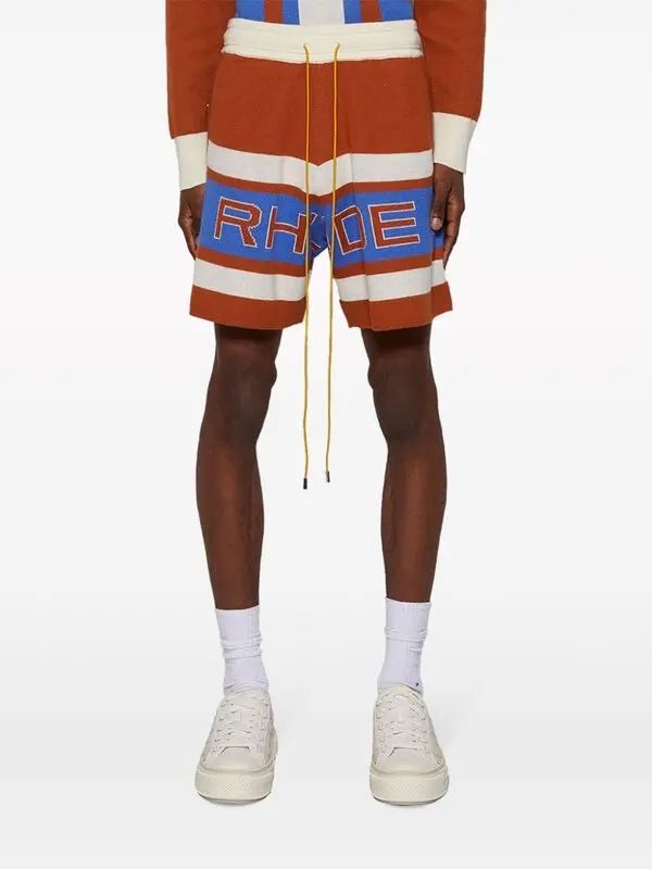 Rhude Panelled Knit Shorts