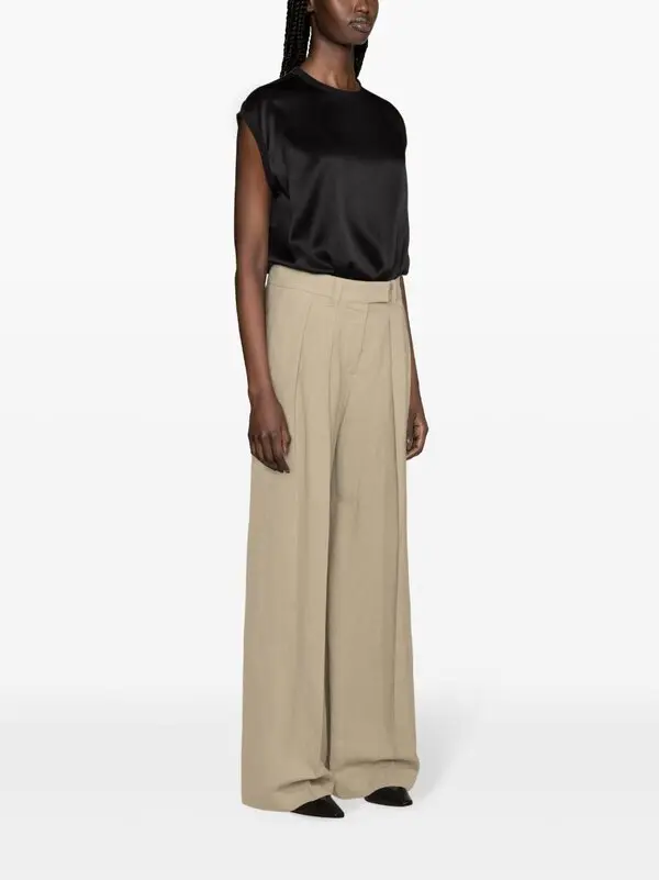 Brunello Cucinelli Beaded-trim Satin Blouse - Black