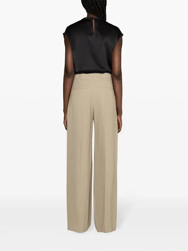 Brunello Cucinelli Beaded-trim Satin Blouse - Black