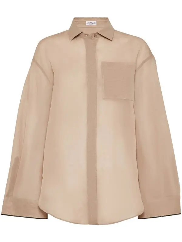 Brunello Cucinelli Patch-pocket Cotton Shirt