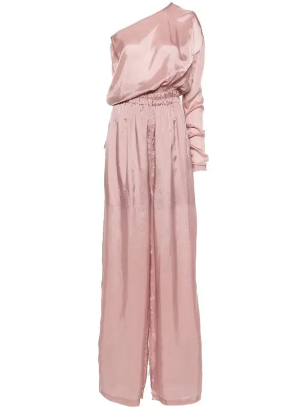 Rick Owens Asymmetric Organza Playsuit - Pink