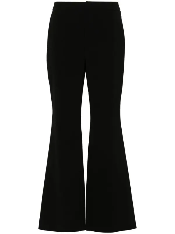 Balmain Flared Crepe Trousers