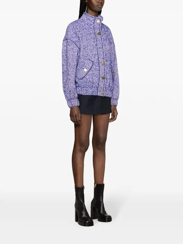 Philosophy Di Lorenzo Serafini Tweed Bomber Jacket
