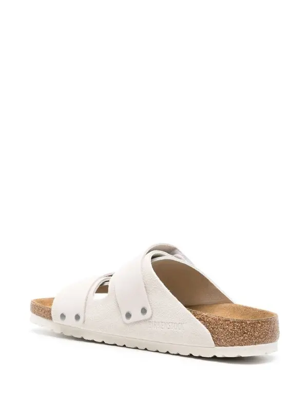 BIRKENSTOCK Uji Leather Sandals - Grey