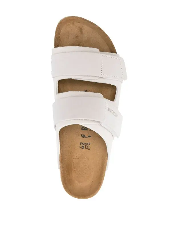 BIRKENSTOCK Uji Leather Sandals - Grey