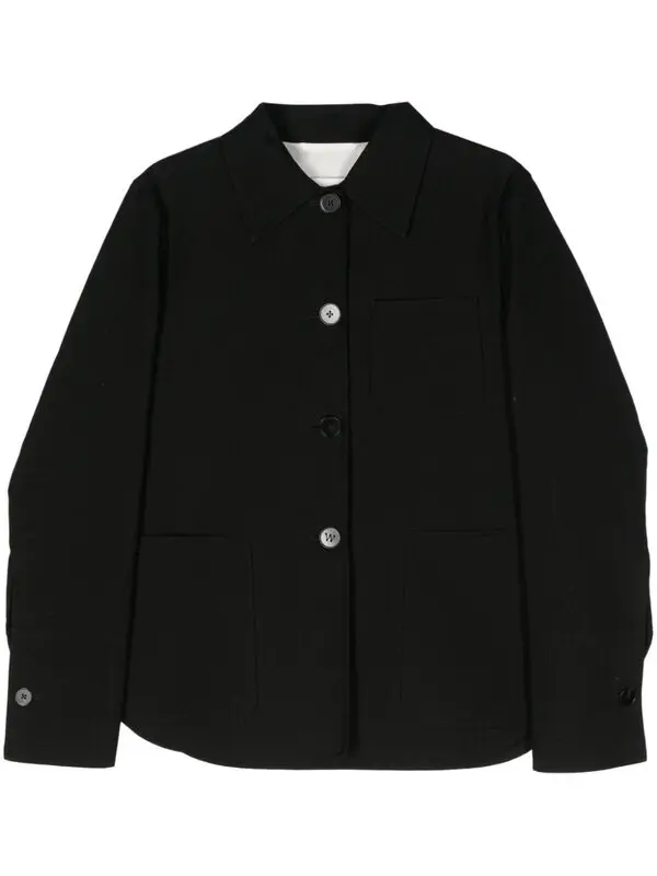 JIL SANDER Point-collar Cotton Shirt Jacket