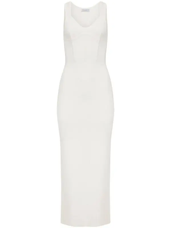 Nina Ricci Corset-style Maxi Dress - White