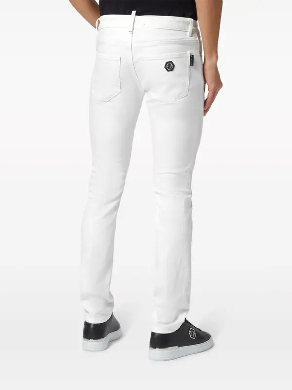 Philipp Plein Low-rise Skinny Jeans - White