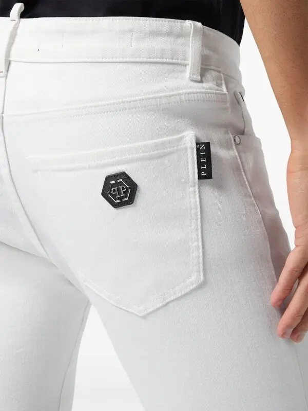 Philipp Plein Low-rise Skinny Jeans - White