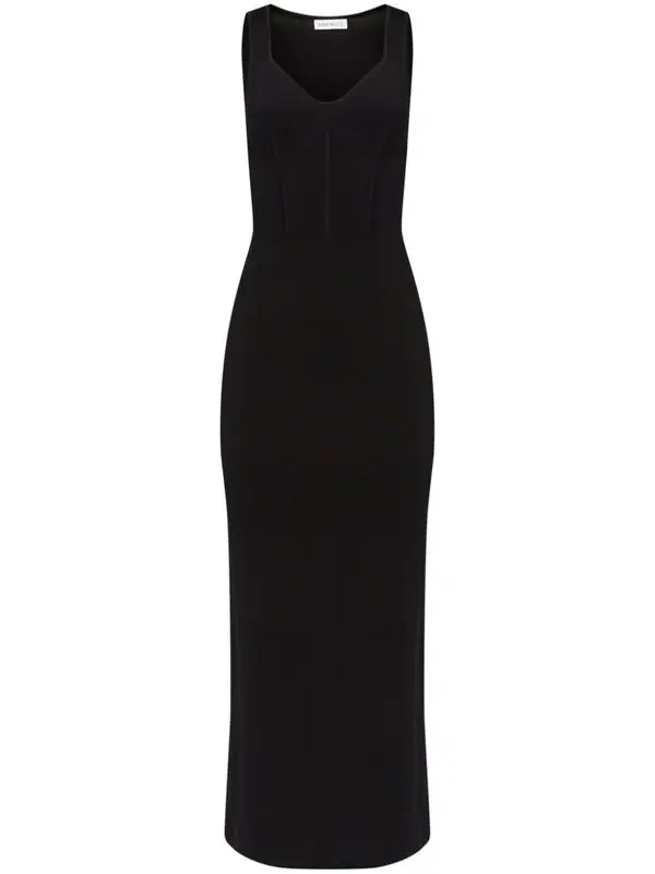 Nina Ricci Corset-style Maxi Dress - Black