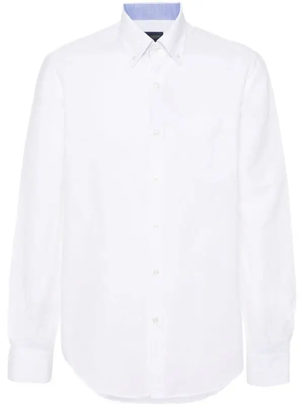 Paul & Shark Button-down Slub-texture Shirt