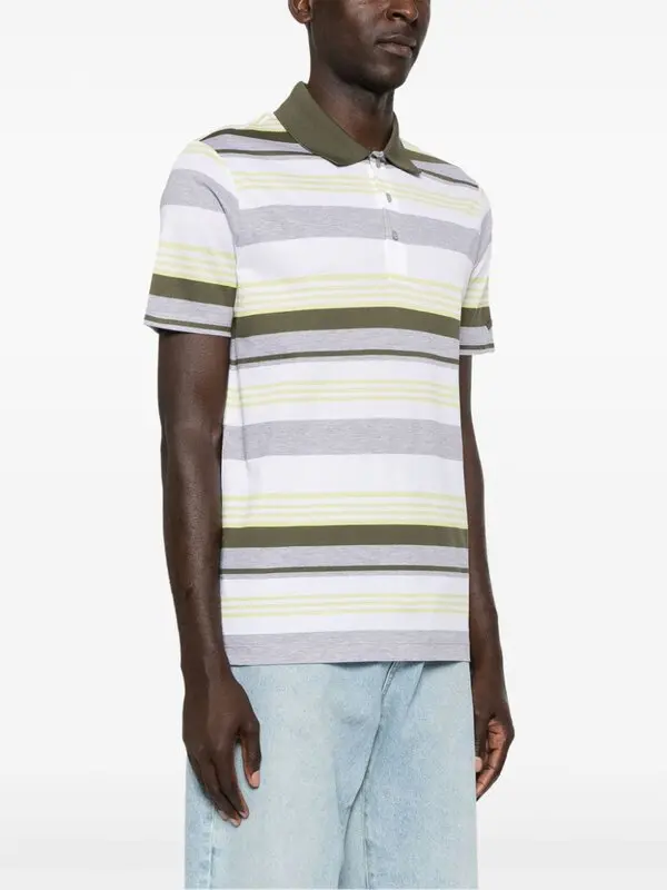Paul & Shark Striped Polo Shirt - White